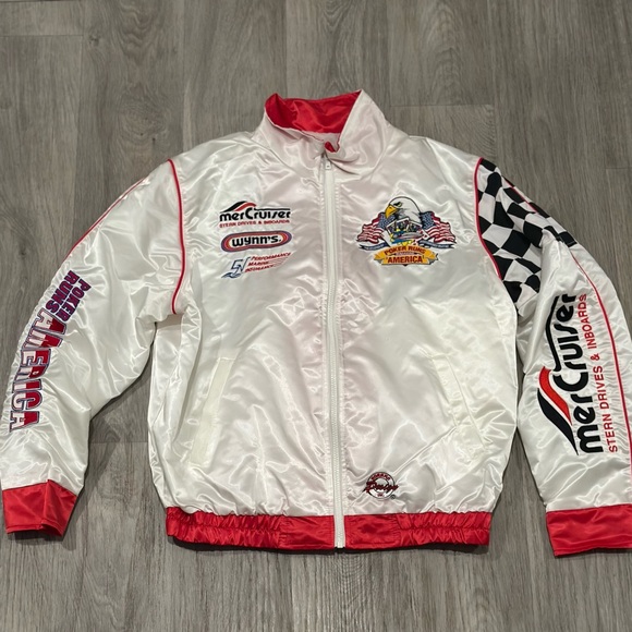 norama design | Jackets & Coats | Vintage White Poker Runs America ...